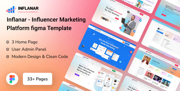 Inflanar - Influencer Marketing Platform figma Template by Abdullah_Mamun00